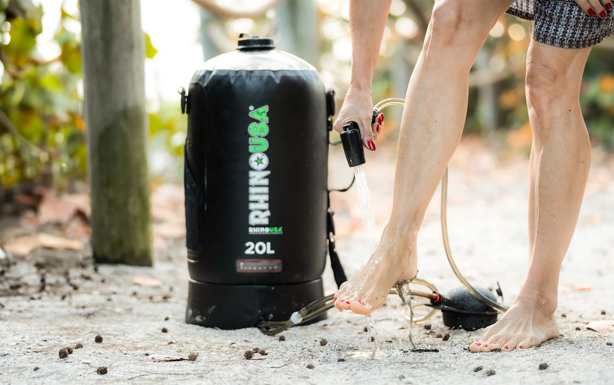 Rhino USA® CA-SHPOR-BLK - 5 Gal Portable Shower Kit - RECREATIONiD.com